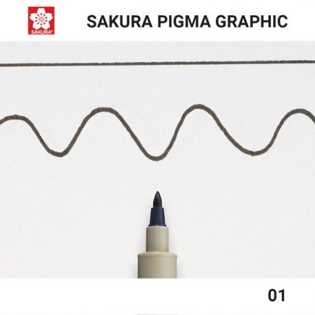 Pigma Graphic Pen, Pennarello a Scalpello Sakura Pigma 1 mm