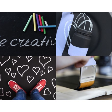 Pittura Lavagna Fleur, Colore Nero AUSILIARI 130 ml.